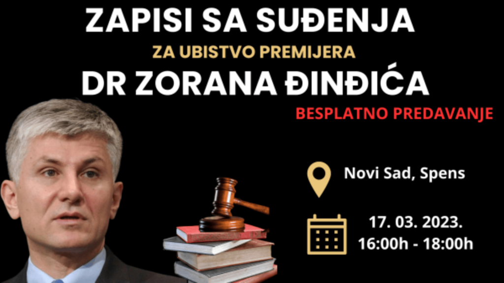 Zapisi sa suđenja za ubistvo premijera dr Zorana Đinđića - Kec Grupa